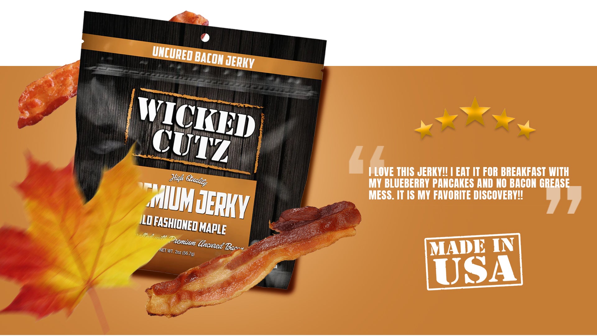Wicked Cutz Old Fashioned Maple Bacon